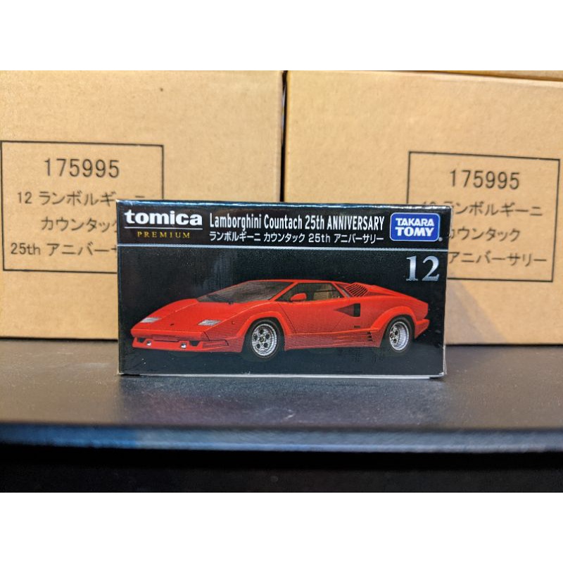 Tomica Premium 12 Lamborghini Countach 25th Anniversary Red Car Hood ...