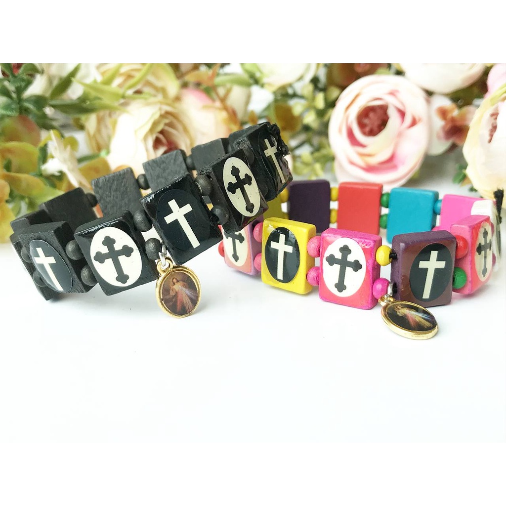 𝗟𝗮𝘁𝗶𝗻 𝗕𝗼𝘁𝘁𝗼𝗻𝘆 𝗖𝗿𝘂𝘀𝗮𝗱𝗲𝗿 𝗖𝗿𝗼𝘀𝘀 𝗦𝘆𝗺𝗯𝗼𝗹 𝗪𝗼𝗼𝗱 𝗕𝗿𝗮𝗰𝗲𝗹𝗲𝘁. | Shopee Malaysia