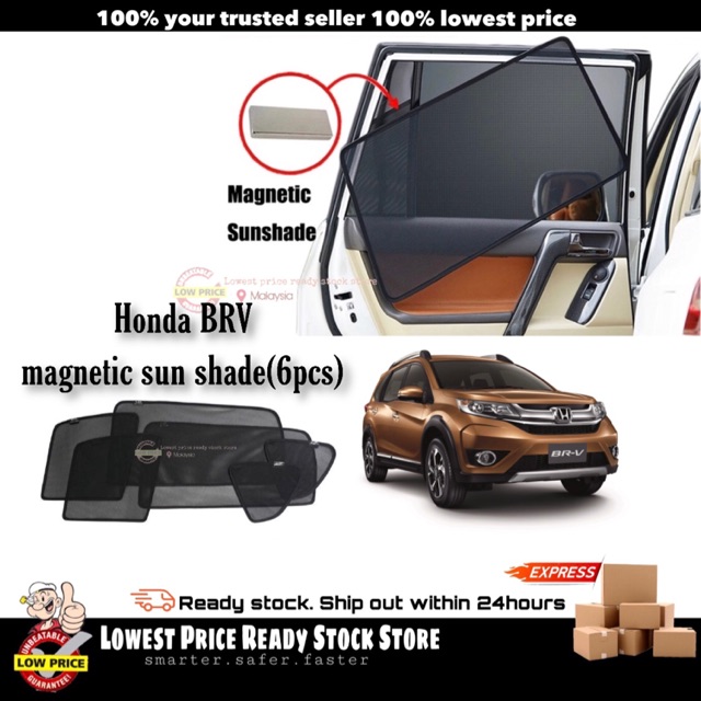 Magnetic Sun Shade Honda BRV Car Magnetic Sunshade (6pcs) | Shopee Malaysia