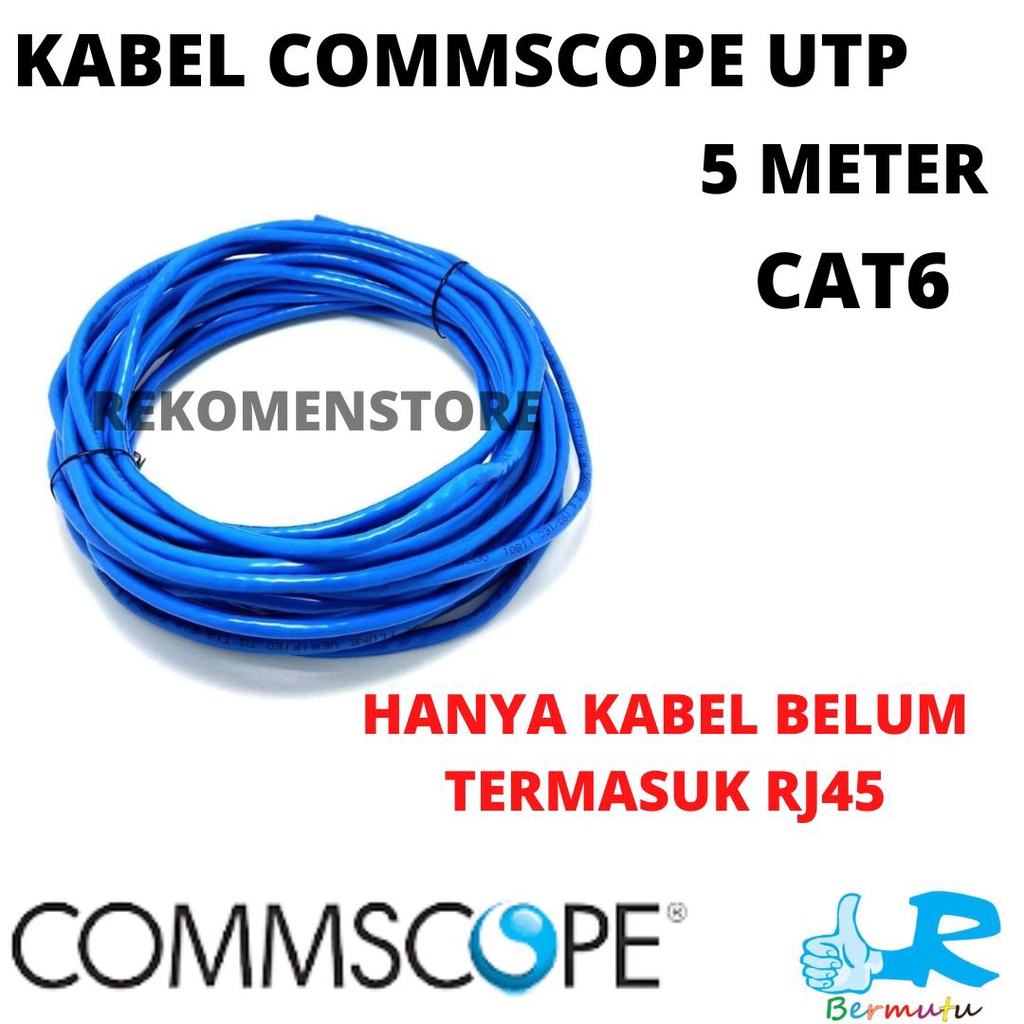 Amp CAT6 / COMMSCOPE Cable UTP DATA LAN 5 METER BLUE | Shopee Malaysia