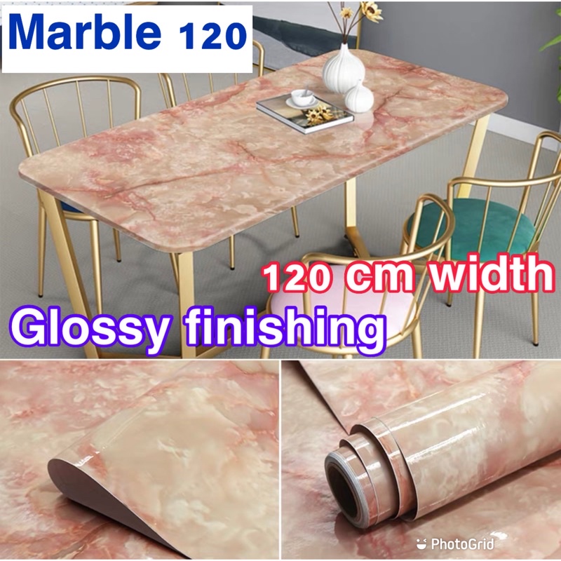(Free pos) 120cm BIG marble sticker PVC LARGE wallpaper waterproof ...