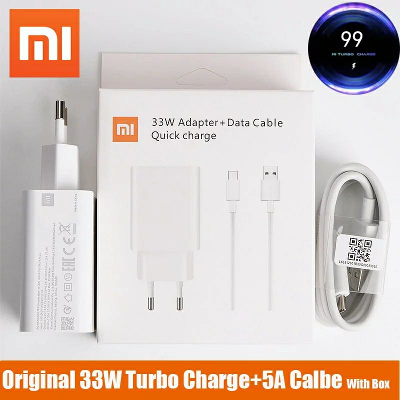 Xiaomi Redmi 33W Fullset Charger Adapter Turbocharge Fast Charging For ...