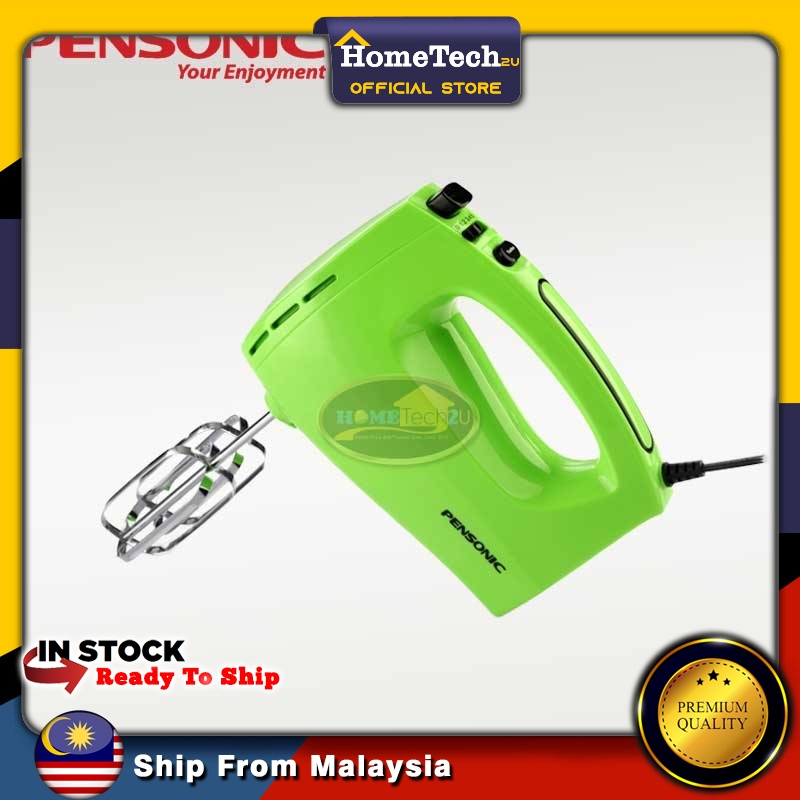 Pensonic Hand Mixer Pemutar telur tepung kek PM-116(G) Green | Shopee ...