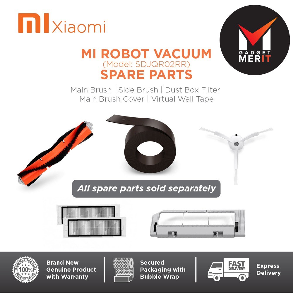 Xiaomi Mi Robot Vacuum Spare Parts (Model: SDJQR02RR) | Shopee Malaysia