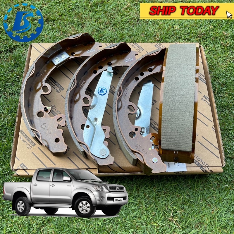 TOYOTA HILUX VIGO KUN25 KUN26 REVO GUN125 GUN126 REAR BRAKE SHOE(4pcs ...