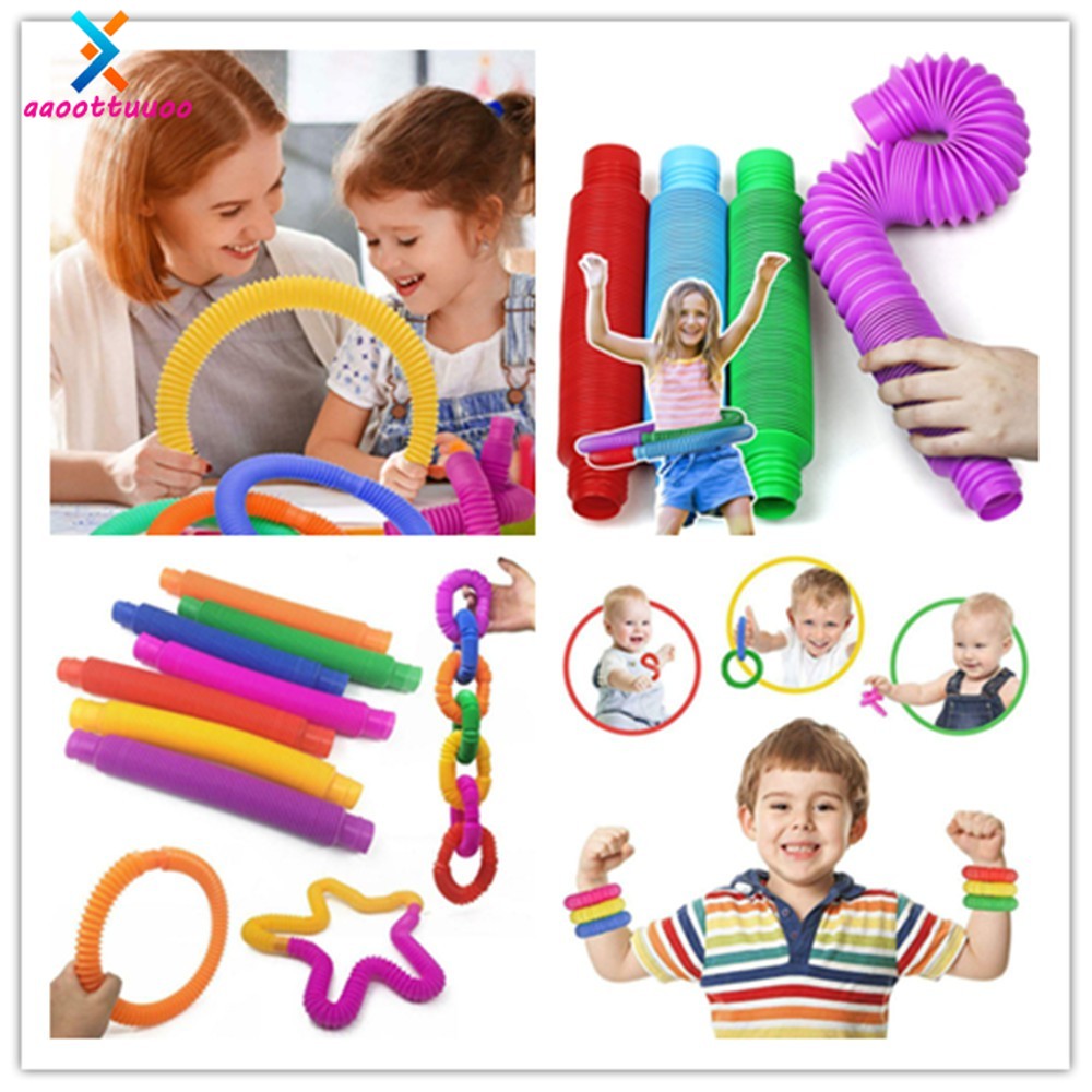 Mini Pop Tubes Sensory Colorful Toys Children Fidgets for Kids Relief ...