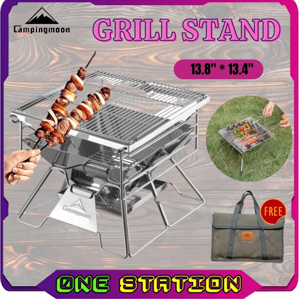 CAMPINGMOON X-TWO Portable BBQ Grill Outdoor Tempat Bakar Bbq ...