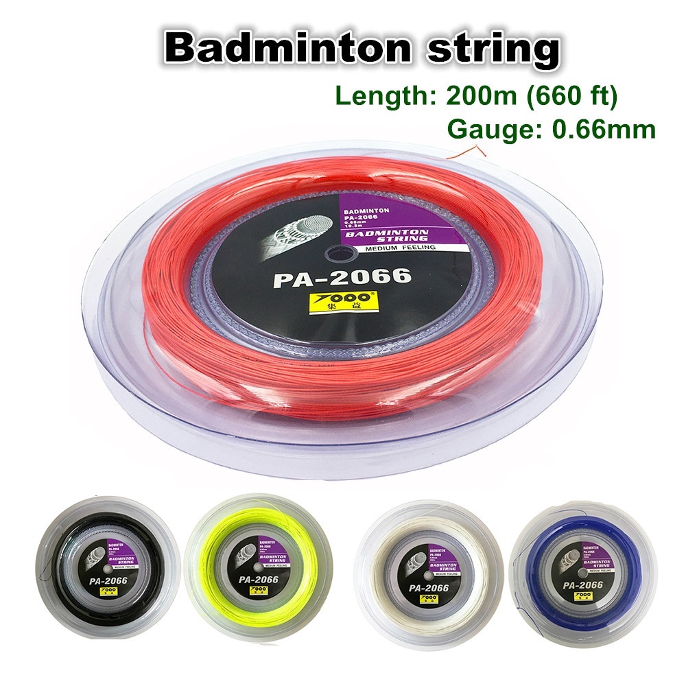 0.66mm Badminton String 200m Reel 660ft Good Control Elastic Badminton ...