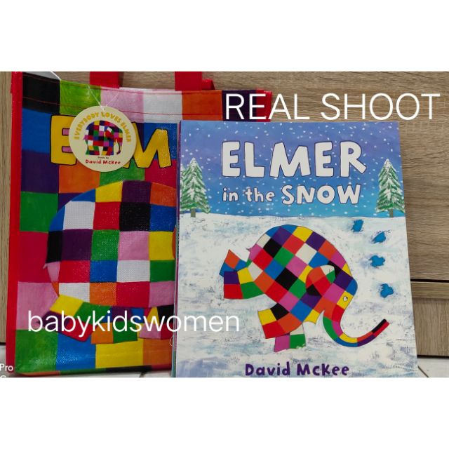 Everybody loves elmer (10 Picture Books with Handy Carry Bag) | Shopee ...