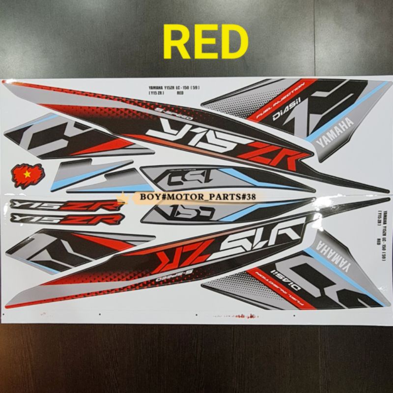 YAMAHA Y15 Y15ZR VIETNAM CUSTOM DESIGN ( 59 ) BODY STICKER ( READY ...