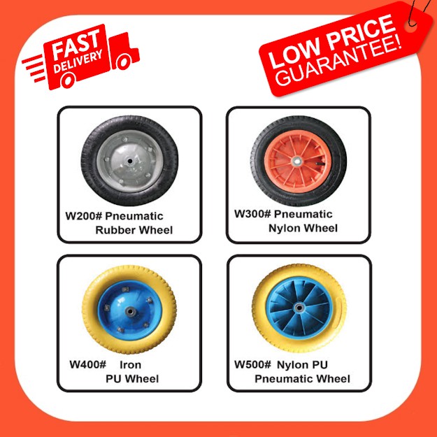 Tayar Kereta Sorong / Wheel Barrow Tyre - 13" x 3" Tayar Kereta Tolak ...