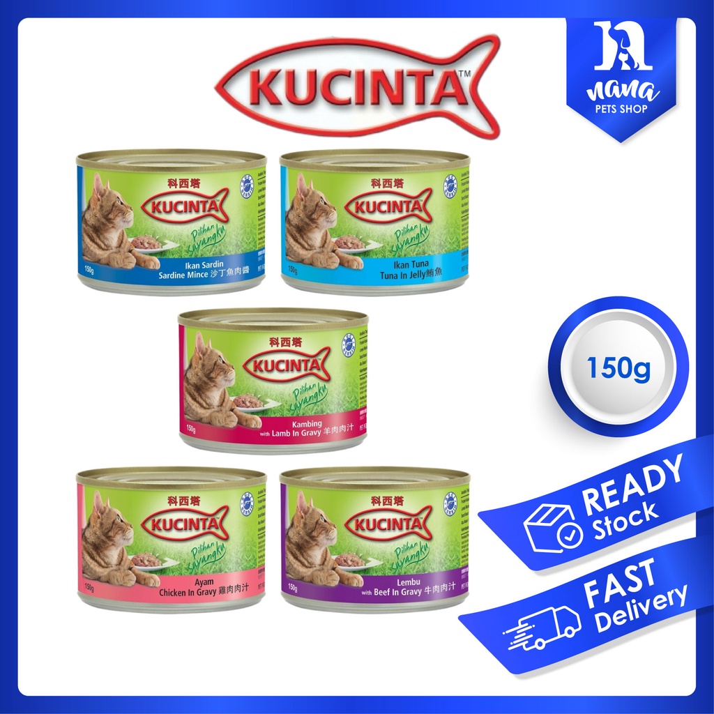 nanapetshop Kucinta 150g Kucinta Wet Food 150g Cat Food Makanan Kucing ...
