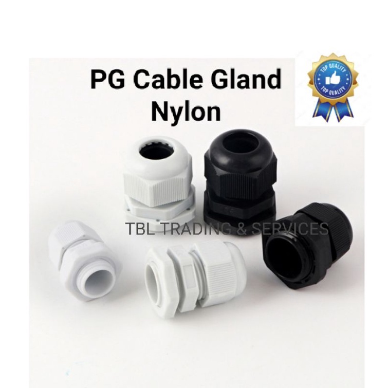PVC PG #Cable Gland Nylon PG7 / PG9 / PG11 / PG13.5 / PG16 / PG19 ...