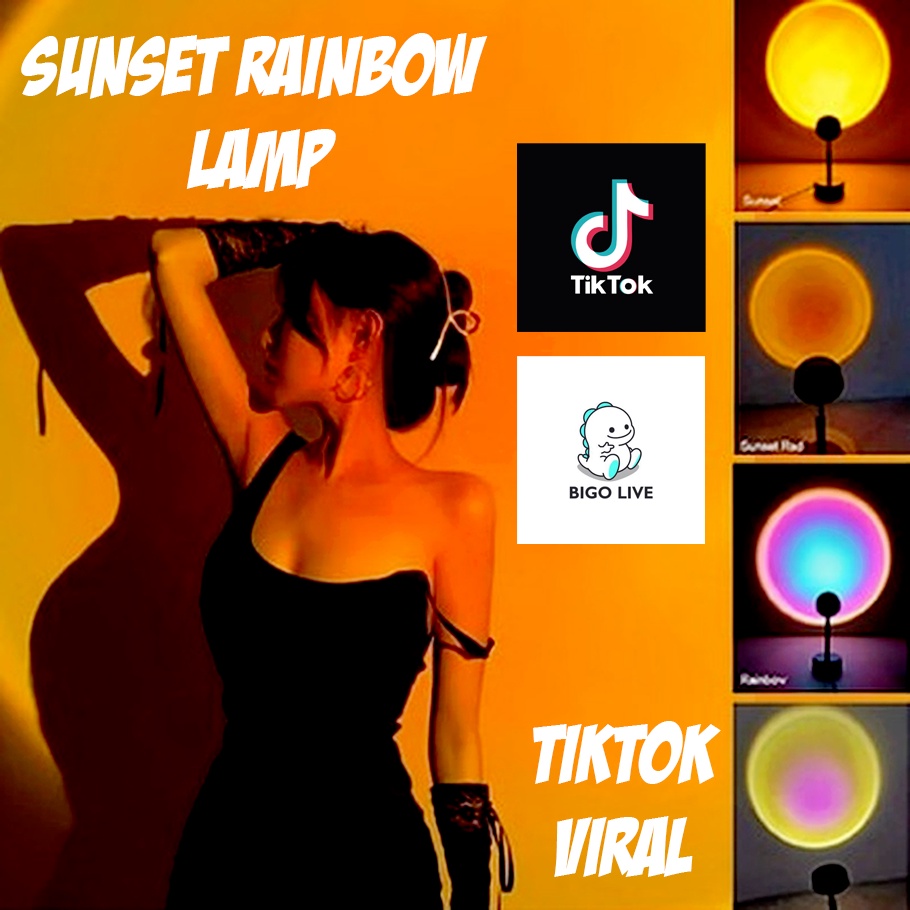 Sunset Projector Lamp Rainbow Led Night Light sunset lamp Necessary ...