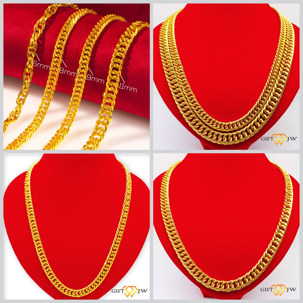 [FREE SHIPPING]- GC10 Rantai Emas 999 Unisex/Gold Necklace Chain ...