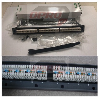 Schneider Actassi Ori UTP CAT 6 Patch Panel 1U-24 Ports | Shopee Malaysia