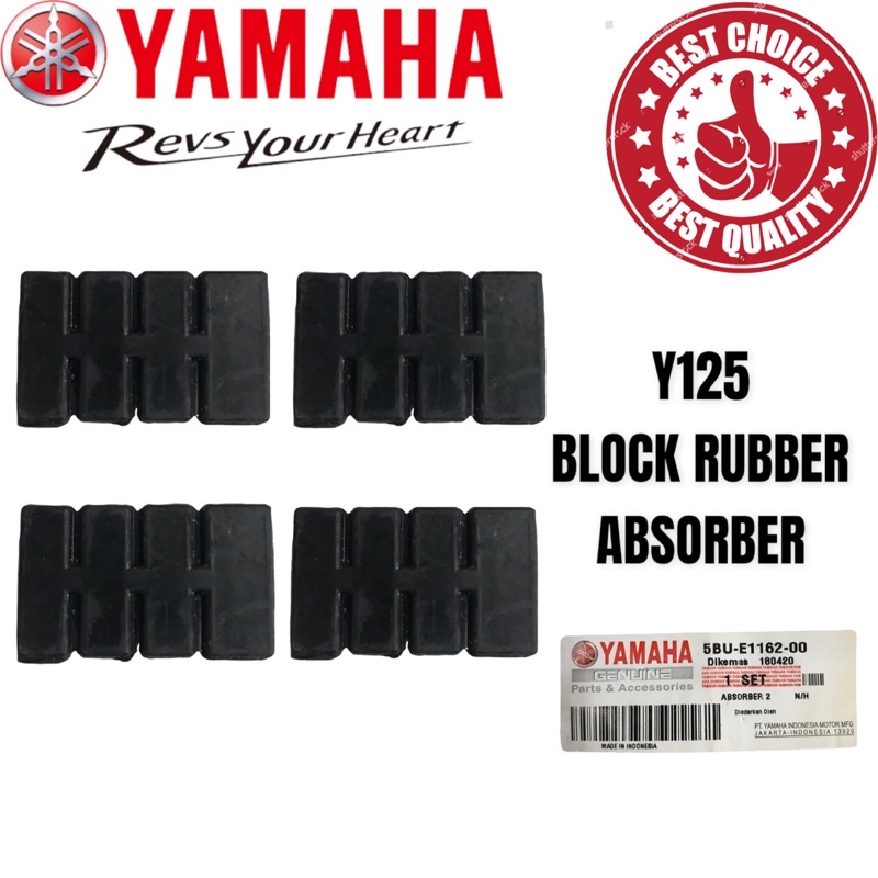 YAMAHA Y125 ABSORBER 2 125Z 125ZR ABSORBER BLOCK RUBBER Y125 CYLINDER ...