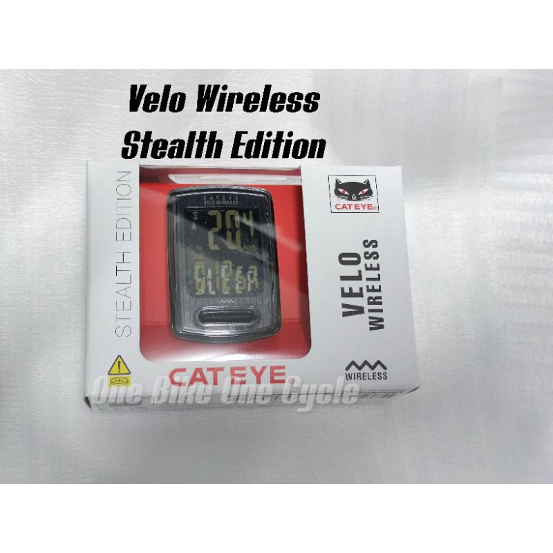 CATEYE Velo 9 & Velo Wireless Stealth Edition Cycling Meter(CC-VT230W ...