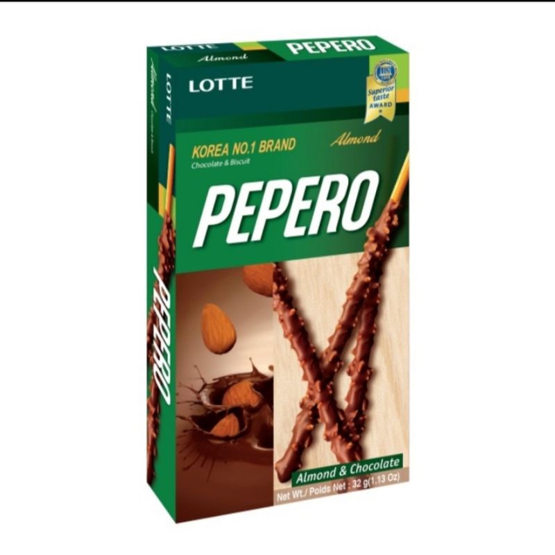 Lotte Pepero Almond (256g/32g×8 packs) | Shopee Malaysia