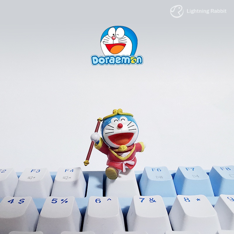 A Keycap Mechanical Keyboard Doraemon Ding-dong cat Blue Fatty DIY ...