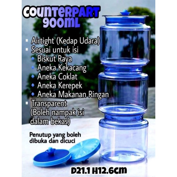 TUPPERWARE COUNTERPART 900ml (1pc) | Shopee Malaysia