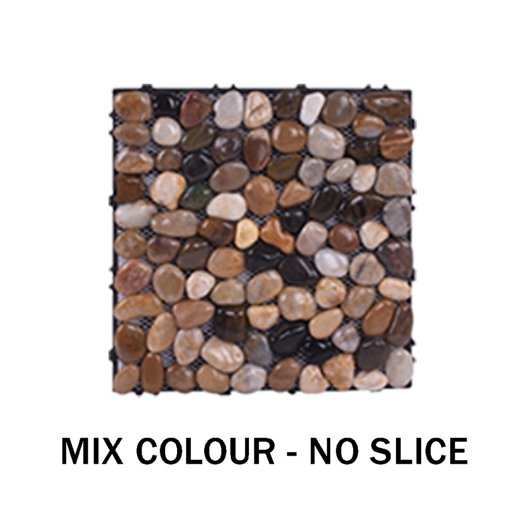 Decking Stone Floor Mat 30cm x 30cm Rock Tile Outdoor Garden Flooring ...