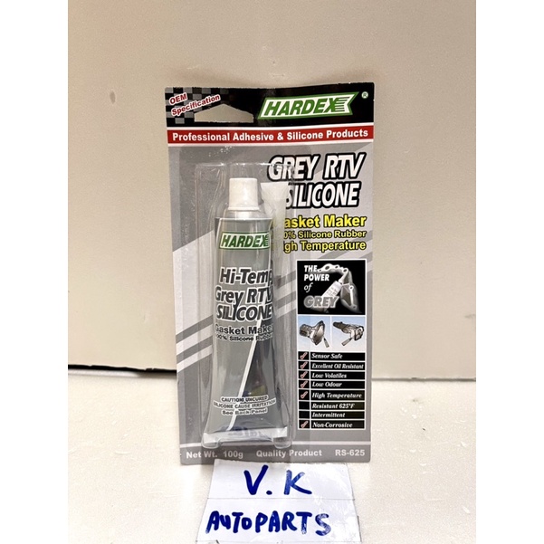 HARDEX GREY RTV SILICONE GASKET GUM 100% SILICONE RUBBER HIGH ...