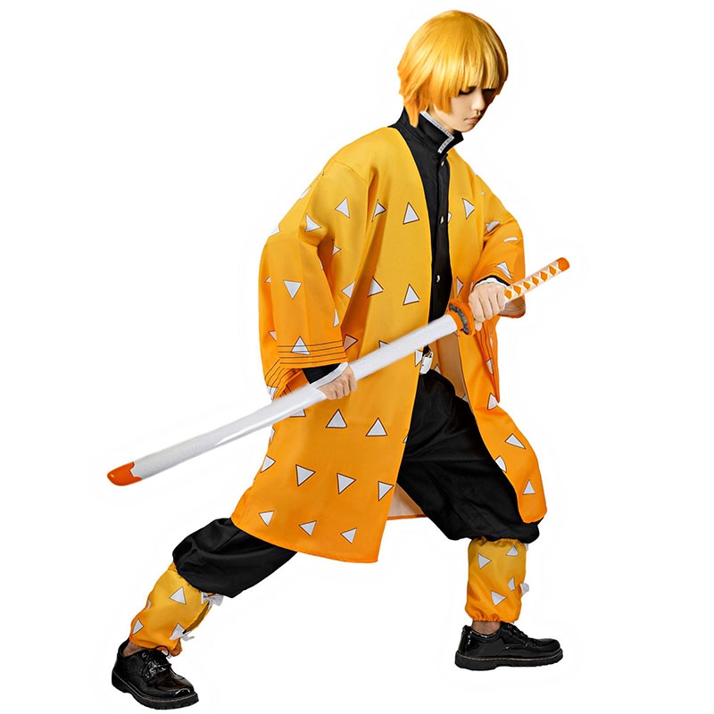 Anime Kimono Cosplay Demon Slayer Kimetsu no Yaiba Agatsuma Zenitsu ...