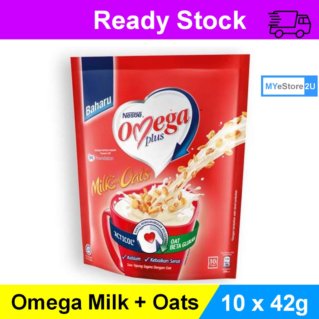 NESTLE OMEGA PLUS With Oats (10x42g) | Shopee Malaysia