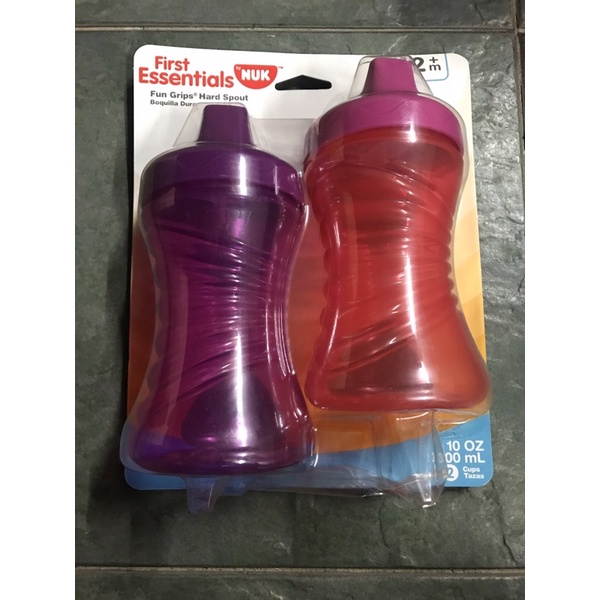 NUK, First Essentials, Fun Grips Hard Spout, 12+ Months, 2 Pack, 10 oz ...