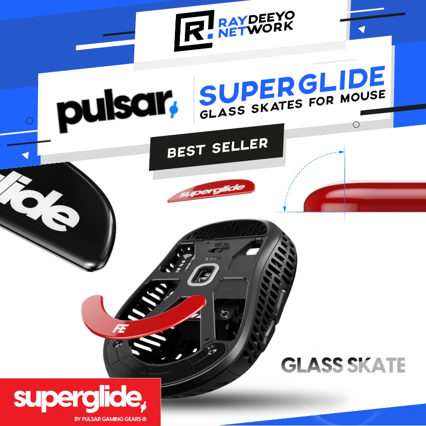 Pulsar Superglide Glass Mouse Skates for Razer / Logitech / Glorious ...