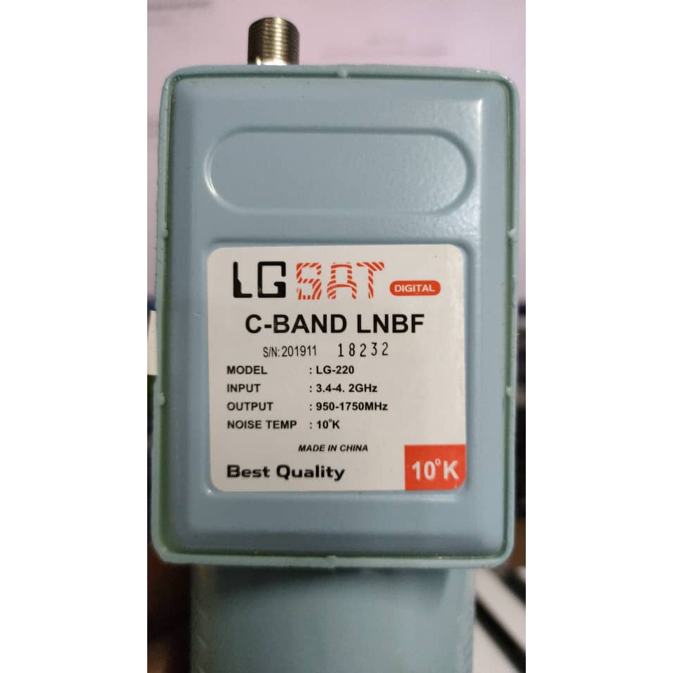 LG-Sat LG-220 Digital C-Band LNBF Single out put 10K | Shopee Malaysia