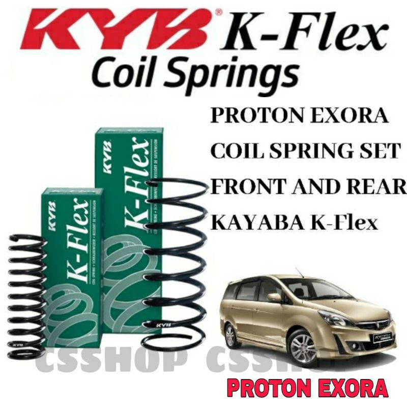 CS KYB K-FLEX PROTON EXORA FRONT / REAR COIL SPRING SET ( 1 PAIR ...