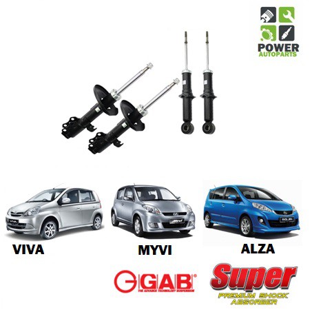 PERODUA VIVA MYVI ALZA GAB ABSORBER FRONT REAR DEPAN BELAKANG 100% ...
