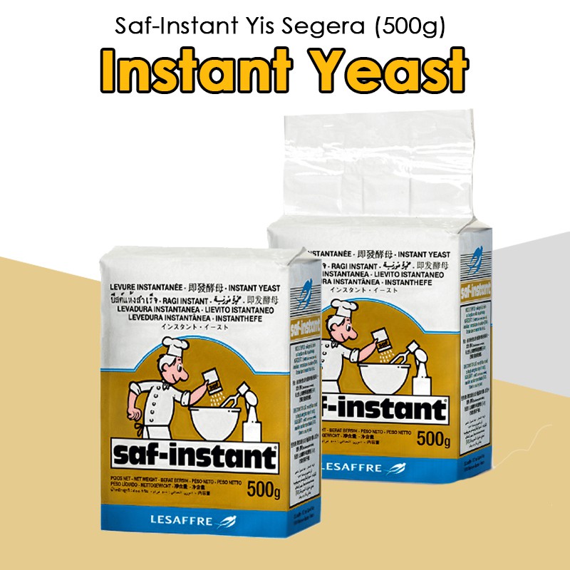 Saf-Instant Natural Instant Yeast Cake Bread Flour / Yis Segera (500g ...