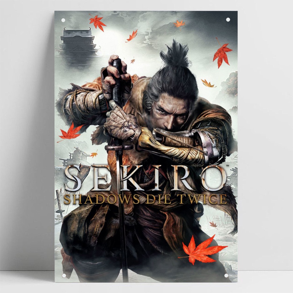 Ps4 Switch Game Sekiro Shadows Die Twice Poster Tin Painting Sign Metal ...