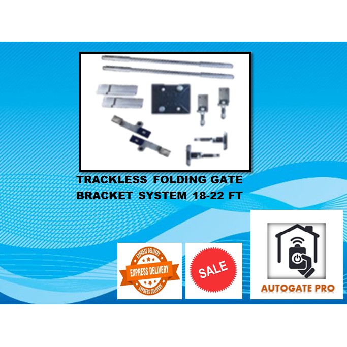 TRACKLESS FOLDING GATE BRACKET SYSTEM 18-22 FT(AUTOGATE) | Shopee Malaysia