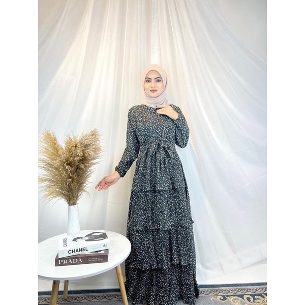 NEW DRESS LAYER BERTINGKAT MUSLIMAH FASHION🔥🔥 | Shopee Malaysia