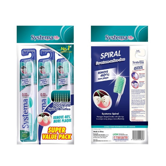SYSTEMA TOOTHBRUSH SUPER VALUE PACK (2's / 3's) | Shopee Malaysia
