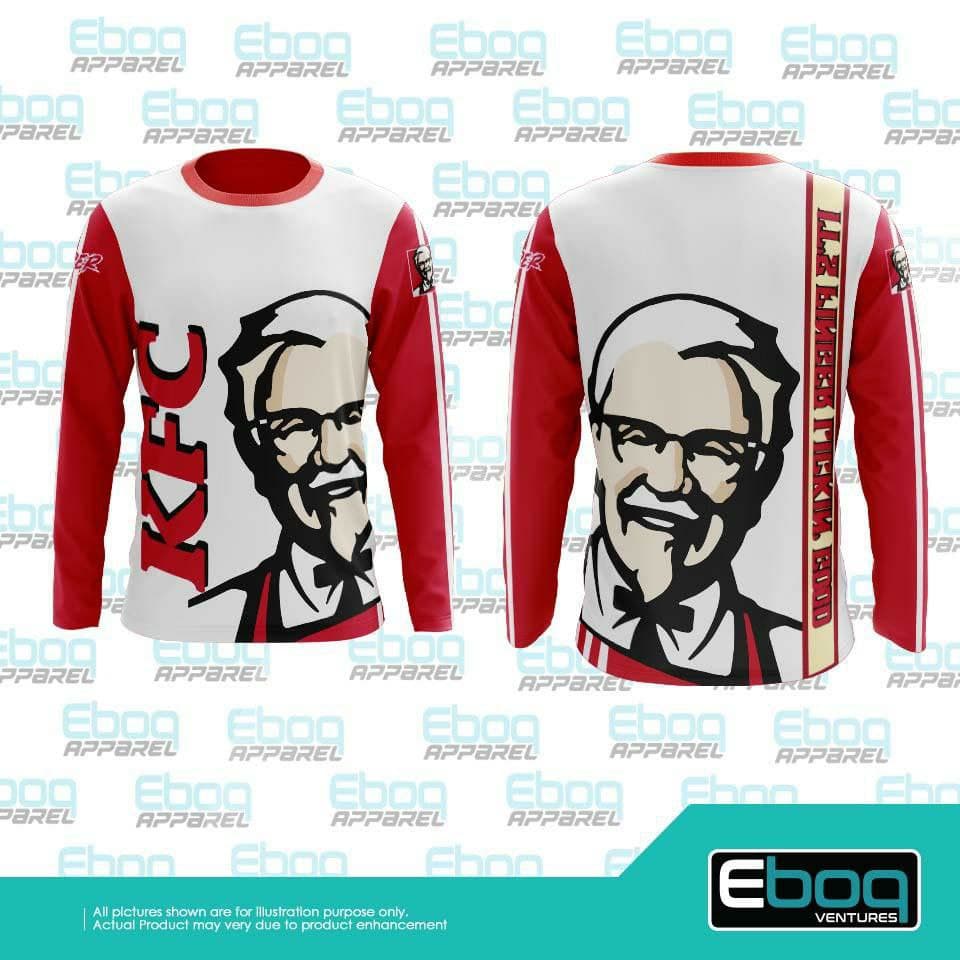 [Ready Stock] Tshirt KFC RIDER WHITE RED Sublimation / AB Baju KFC ...