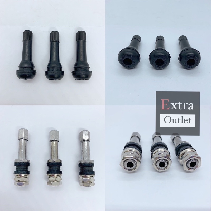 1PC Stainless Steel Valve TR-414 Sport Rim Valve / Rubber Valve ...