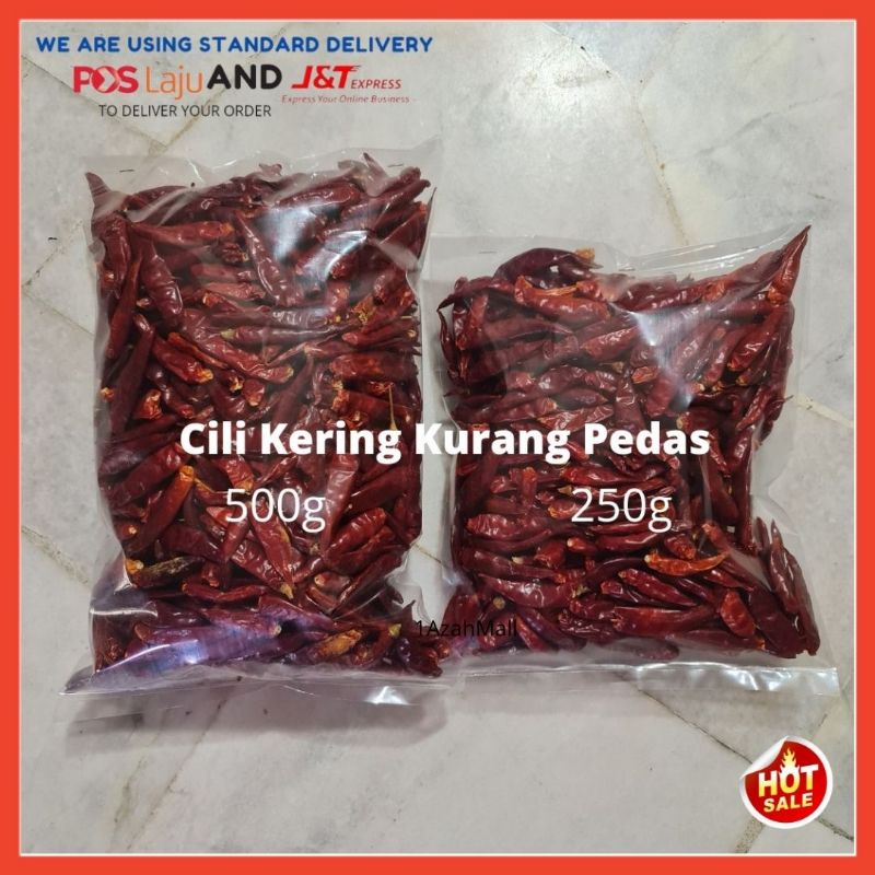 Cili Kering Tak Pedas/Cili Kering Gemuk Tak Pedas/Dried Chillies Less ...