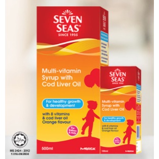 Seven Seas Multi-Vitamin Syrup With Cod Liver Oil for Babies & Kids ...