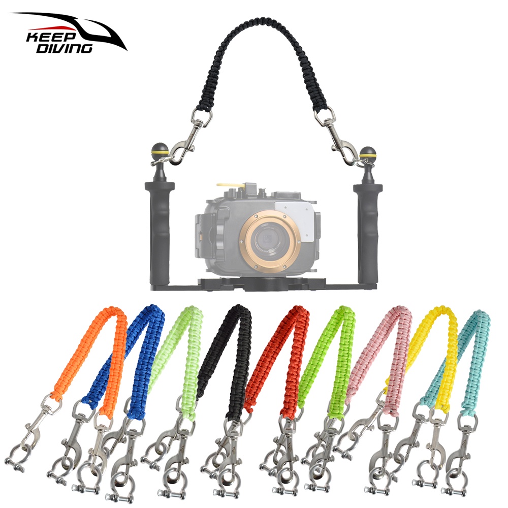 Diving Camera Tray Handle Rope Lanyard Strap Hand Woven Luminous Rope ...
