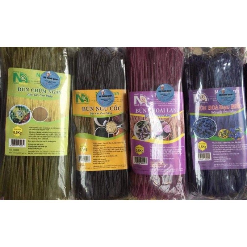 Five Color vermicelli noodles include butterfly pea flowers/moringa ...