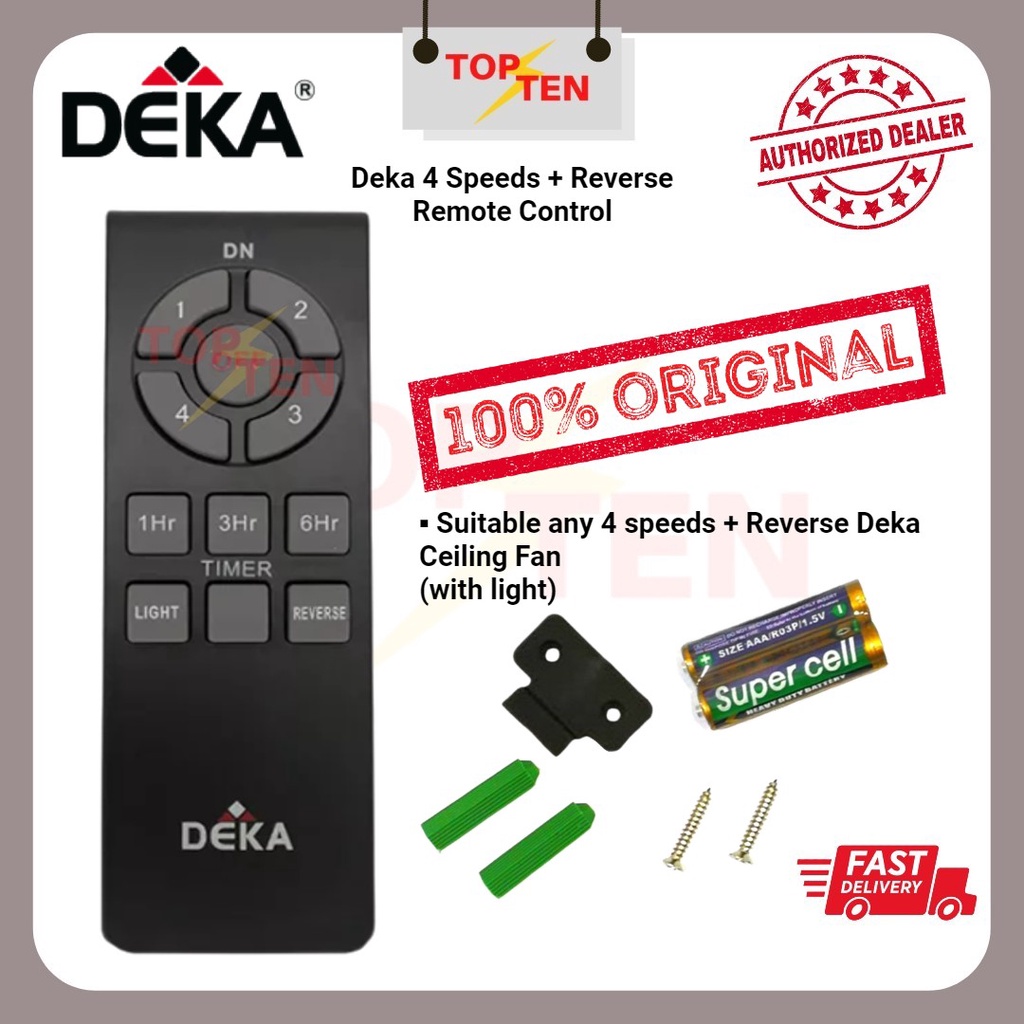 Deka Original Remote Control D3 D4 D5 DN R3/R4 Ceiling Fan Remote K9 ...