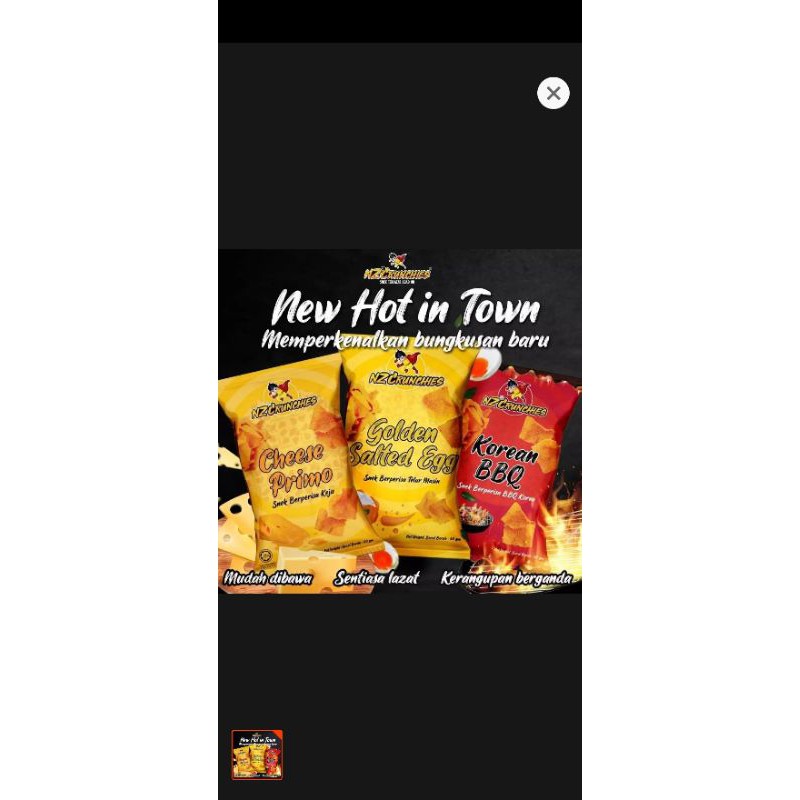 NZ Crunchies Salted Egg, Korean BBQ, Cheese Pek, Bundle, Box | Shopee ...