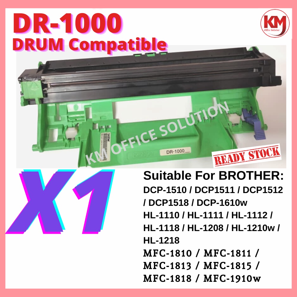 Drum DR1000 DR-1000 DR 1000 Compatible Brother HL 1110 DCP 1510 MFC ...