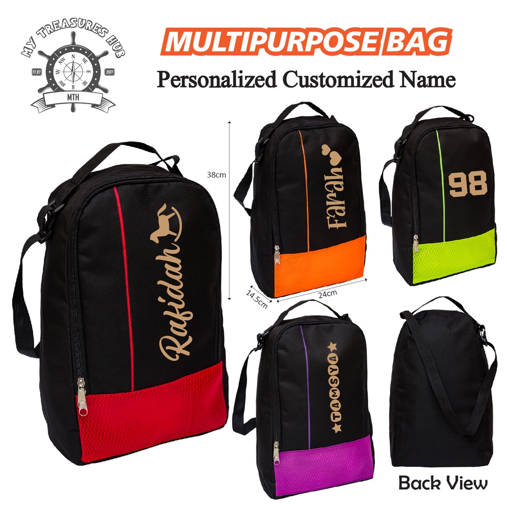Personalized Customized Name Sling Bag | Travel Bag | Shoulder Bag ...