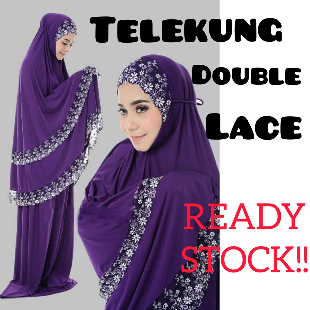 🔥READY STOCK🔥TELEKUNG VISCOSE LACE 2 LAYER -(SALE)TELEKUNG LACE 2 LAYER ...